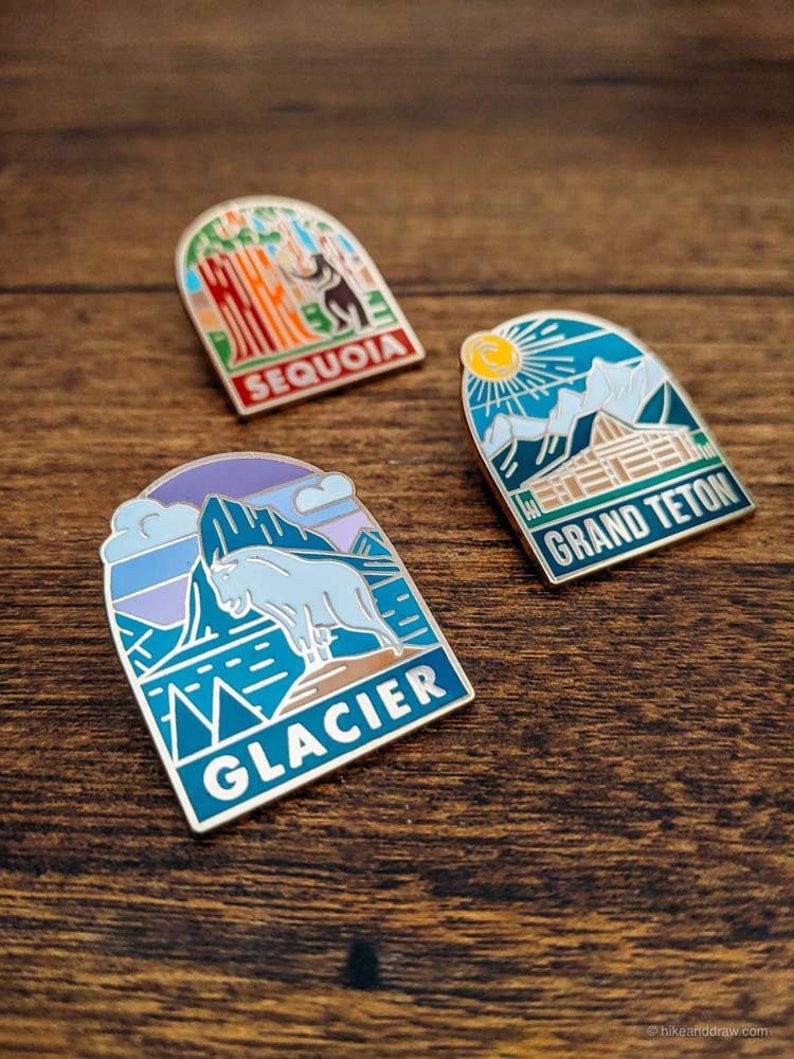 Yellowstone National Park Enamel Pin National Park | Etsy