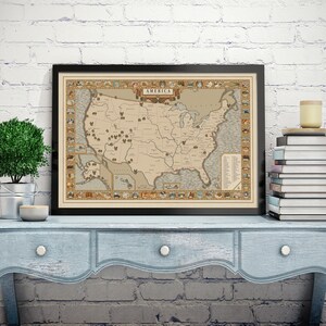 Frame for Your Map, Poster Frame, 8x10 Frame, 12x16 Frame, 12x18 Frame ...