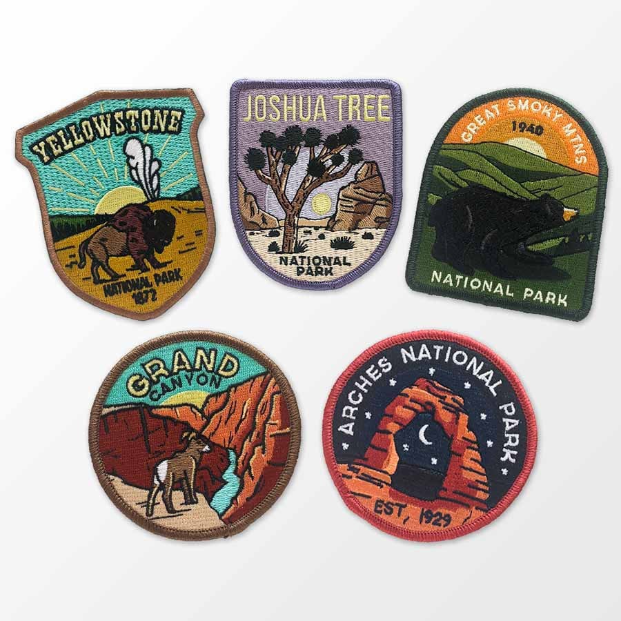 Embroidered Iron-on National Park Patches GET 5 10 20 30 - Etsy