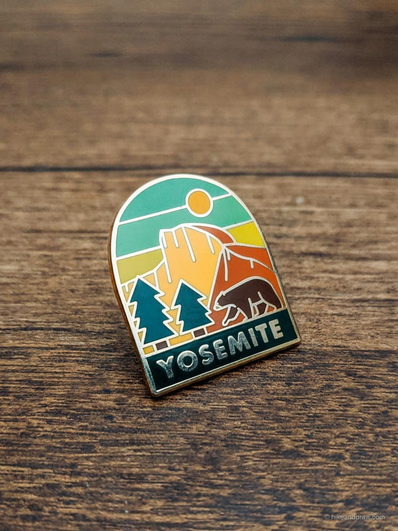 Yosemite National Park Enamel Pin National Park Accessories - Etsy