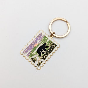 Great Smoky Mountains National Park Stamp Enamel Keychain , National ...