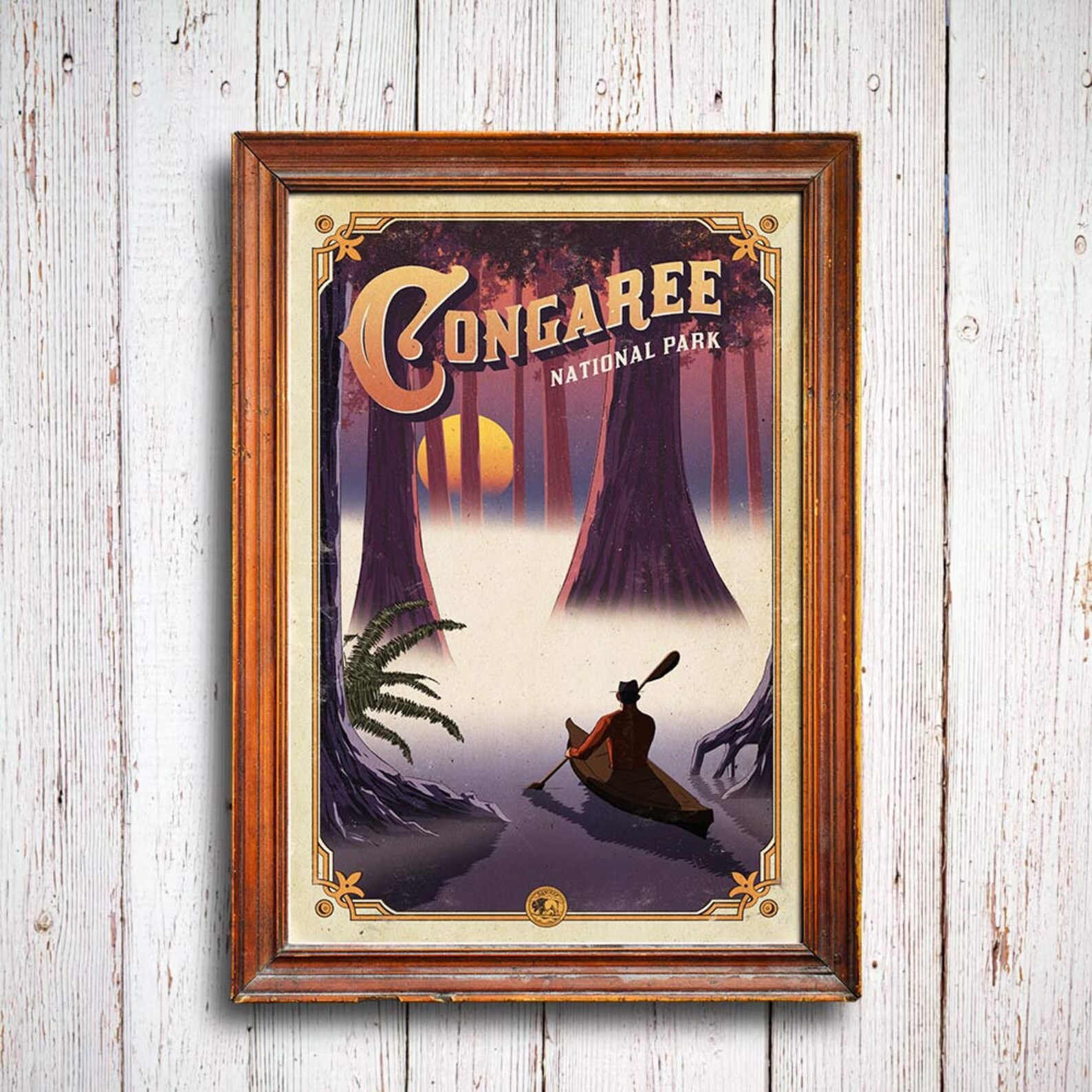 Congaree National Park Poster, South Carolina Swamp Art Print - Etsy