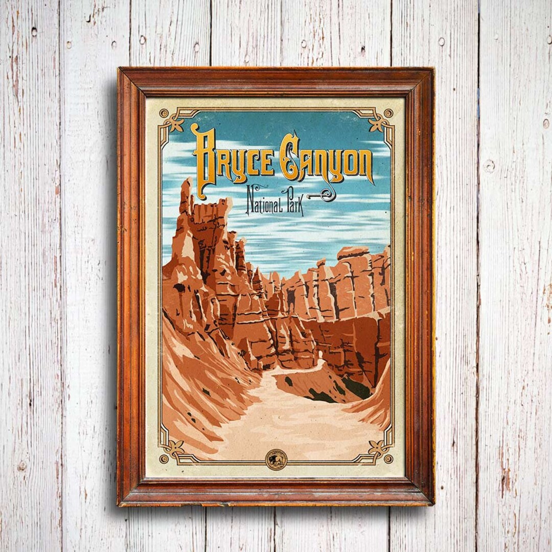 Bryce Canyon Poster, Bryce Canyon National Park Print, Utah Poster ...