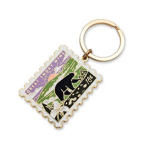 Great Smoky Mountains National Park Stamp Enamel Keychain , National ...