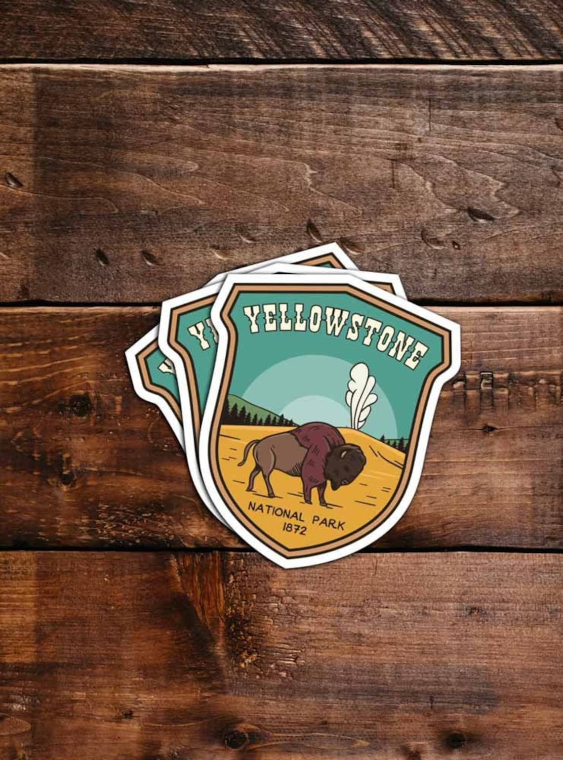 Yellowstone National Park Waterproof Vinyl Sticker UV - Etsy