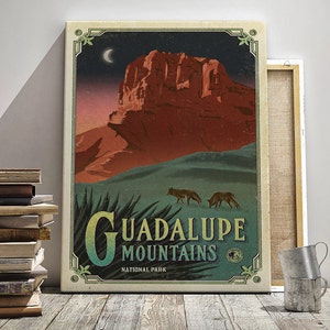 Guadalupe Mountains Poster, Guadalupe Mountains National Park Print ...