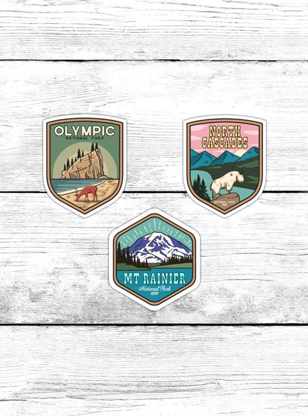 Washington National Park Stickers, Washington Vinyls Bundle - Etsy