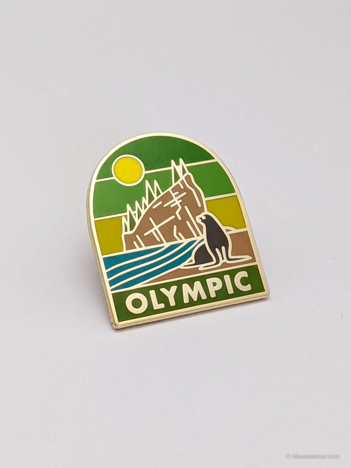 Olympic National Park Enamel Pin National Park Accessories - Etsy