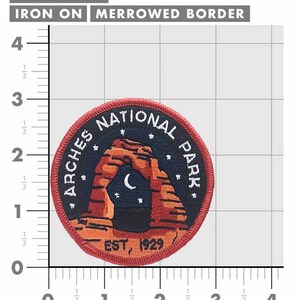 Arches National Park Full Embroidered Illustrated Iron-on Patch - Etsy