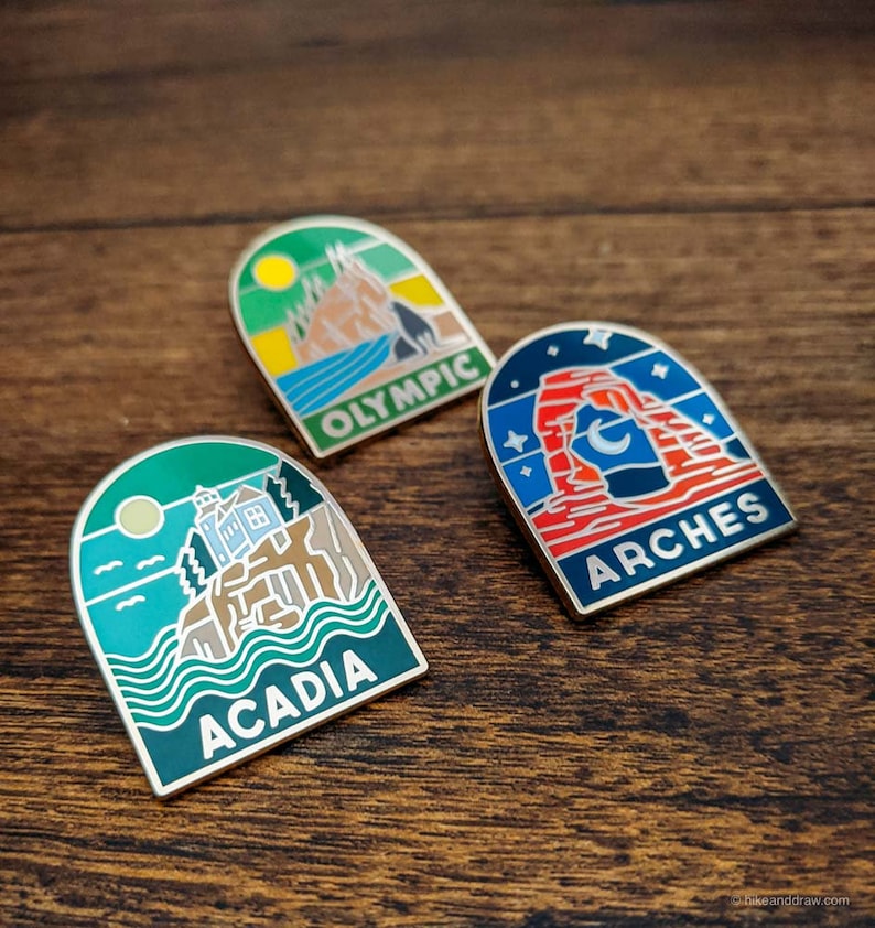 Yellowstone National Park Enamel Pin National Park | Etsy