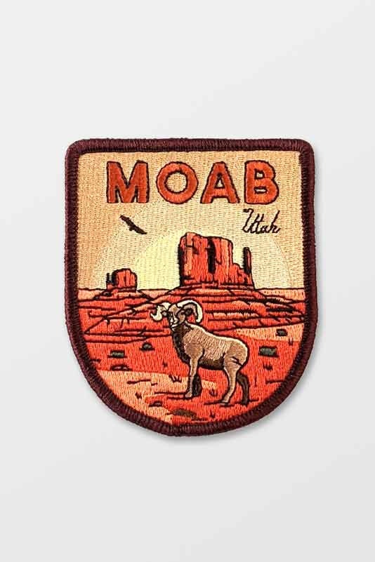 Moab Full Embroidered Illustrated Iron-on Patch - Etsy