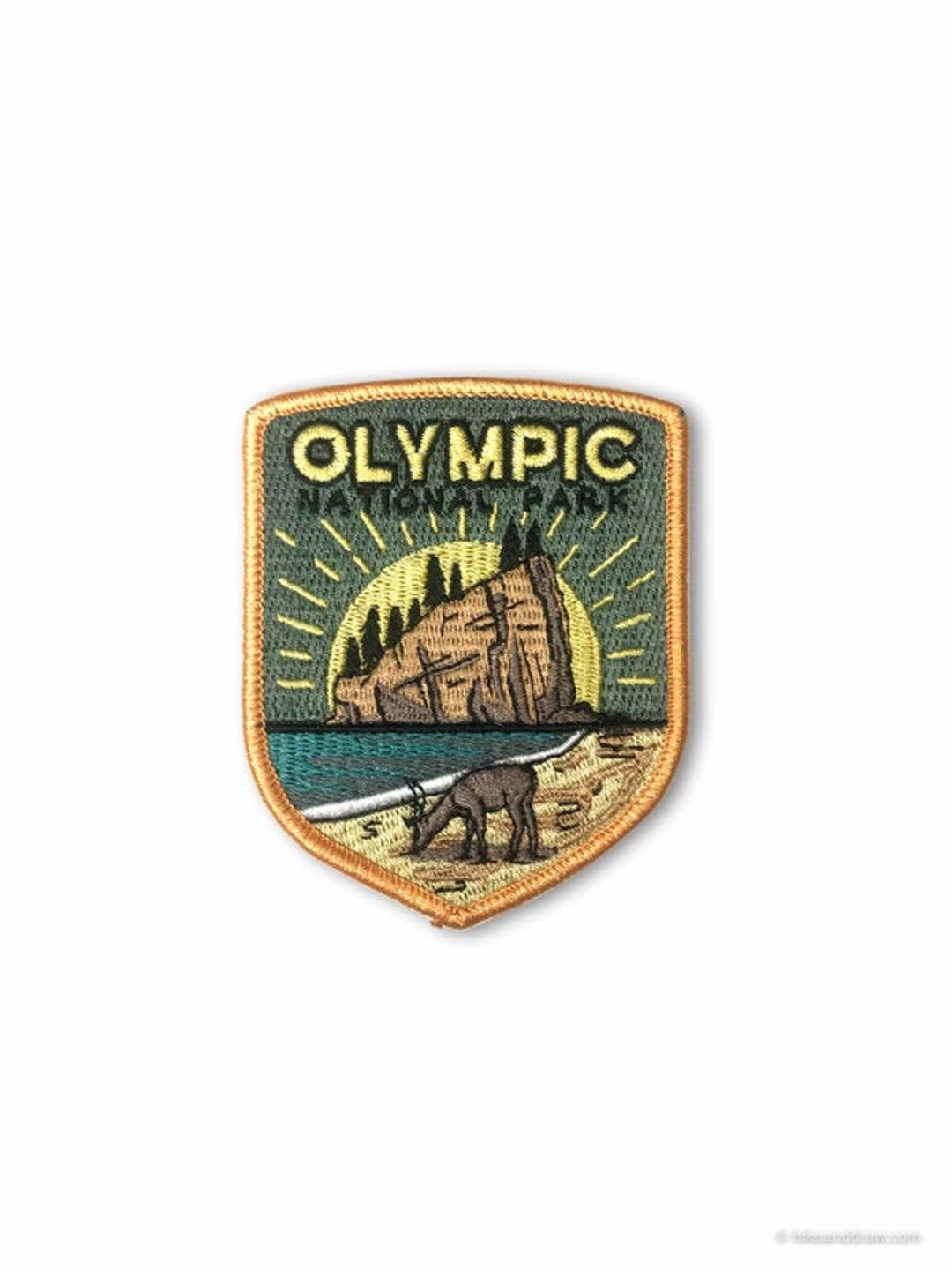 Olympic National Park Full Embroidered Illustrated Iron-on Patch - Etsy