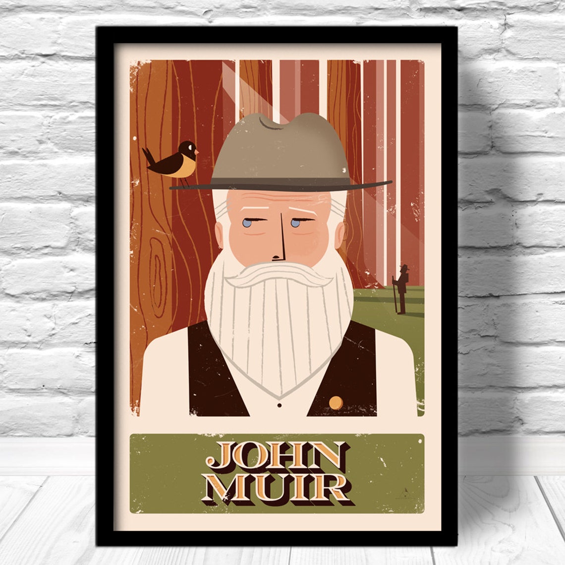 John Muir Poster National Park Art El Capitan Yosemite - Etsy