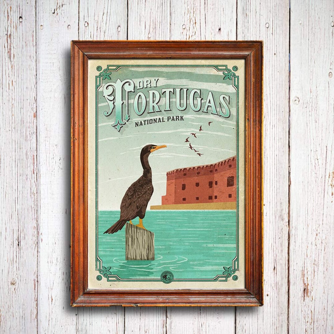 Dry Tortugas Poster, Dry Tortugas National Park Print, Sea Poster, Dry ...