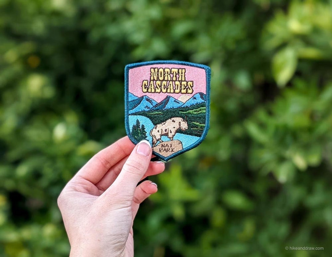 North Cascades National Park Full Embroidered Illustrated Iron-on Patch - Etsy