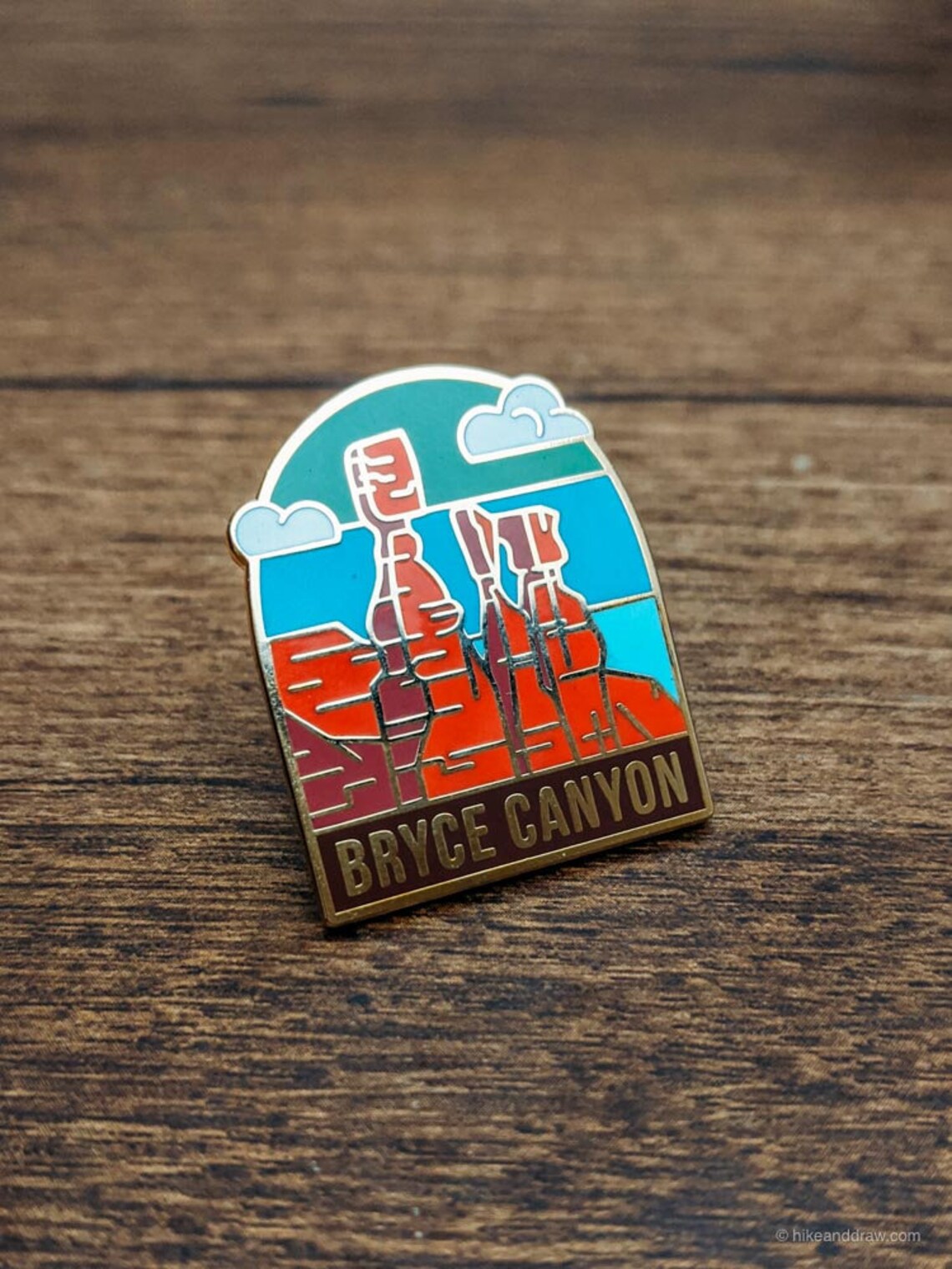 Bryce Canyon National Park Enamel Pin, Hiker Accessory - Etsy
