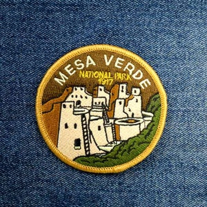 Mesa Verde National Park Full Embroidered Illustrated Iron-on Patch - Etsy