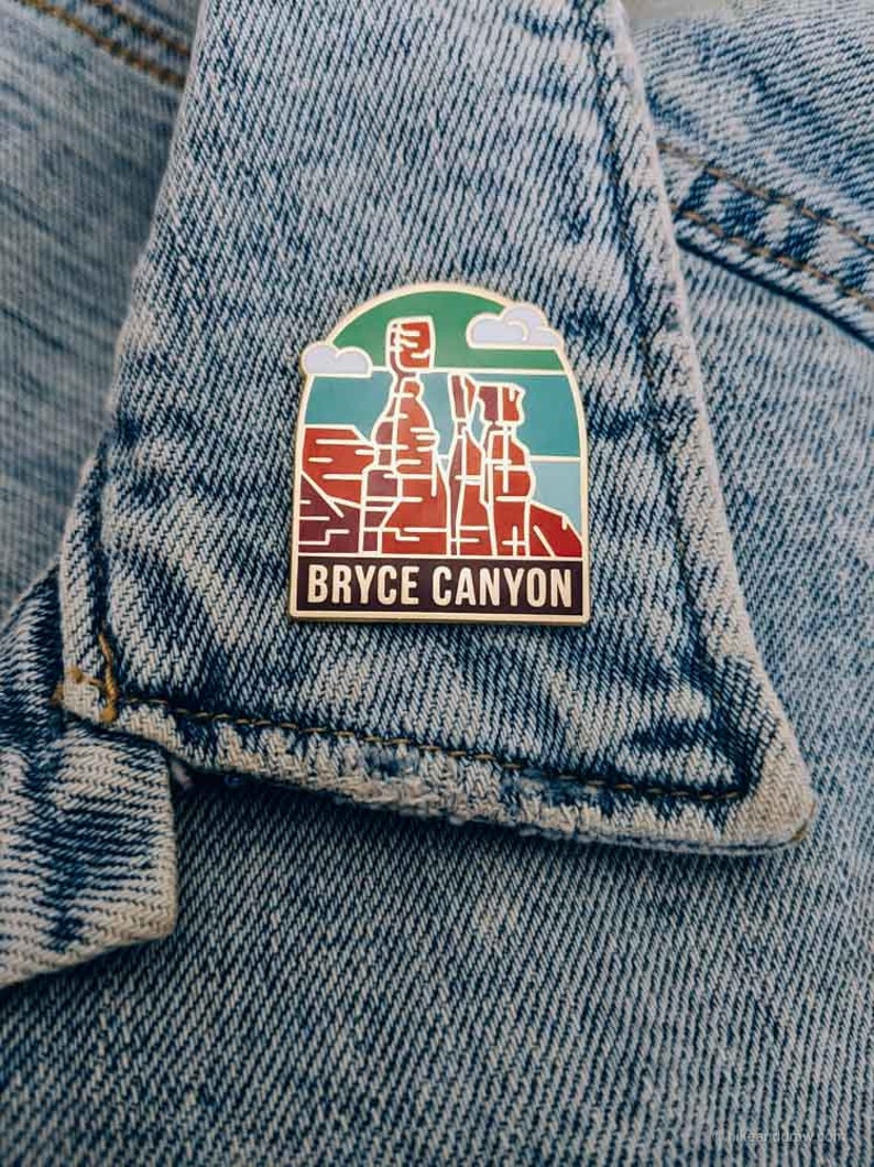 Bryce Canyon National Park Enamel Pin, Hiker Accessory - Etsy