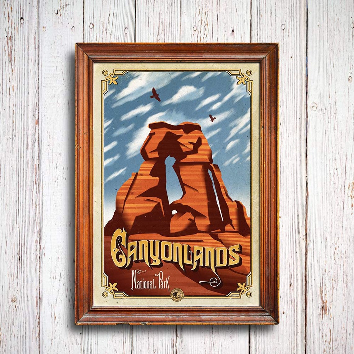 Canyonlands Poster Canyonlands National Park Print Utah | Etsy