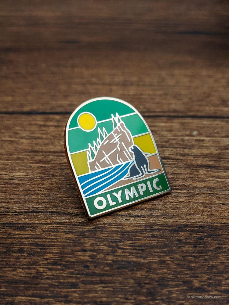Olympic National Park Enamel Pin National Park Accessories - Etsy