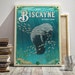 Biscayne National Park Poster, Manatee & Coral Reef Art - Etsy