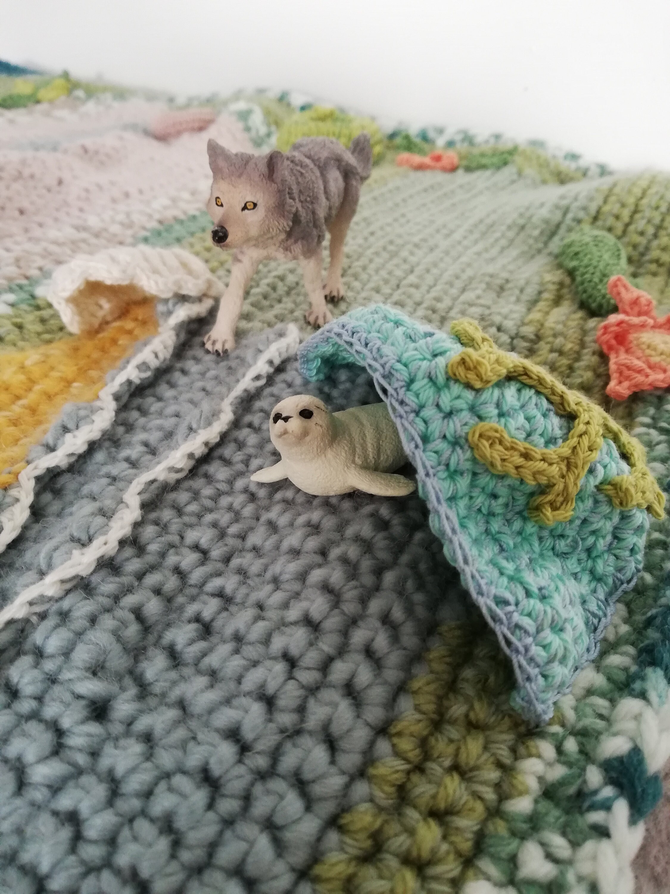 Landscape Crochet Playmat handmade - Etsy