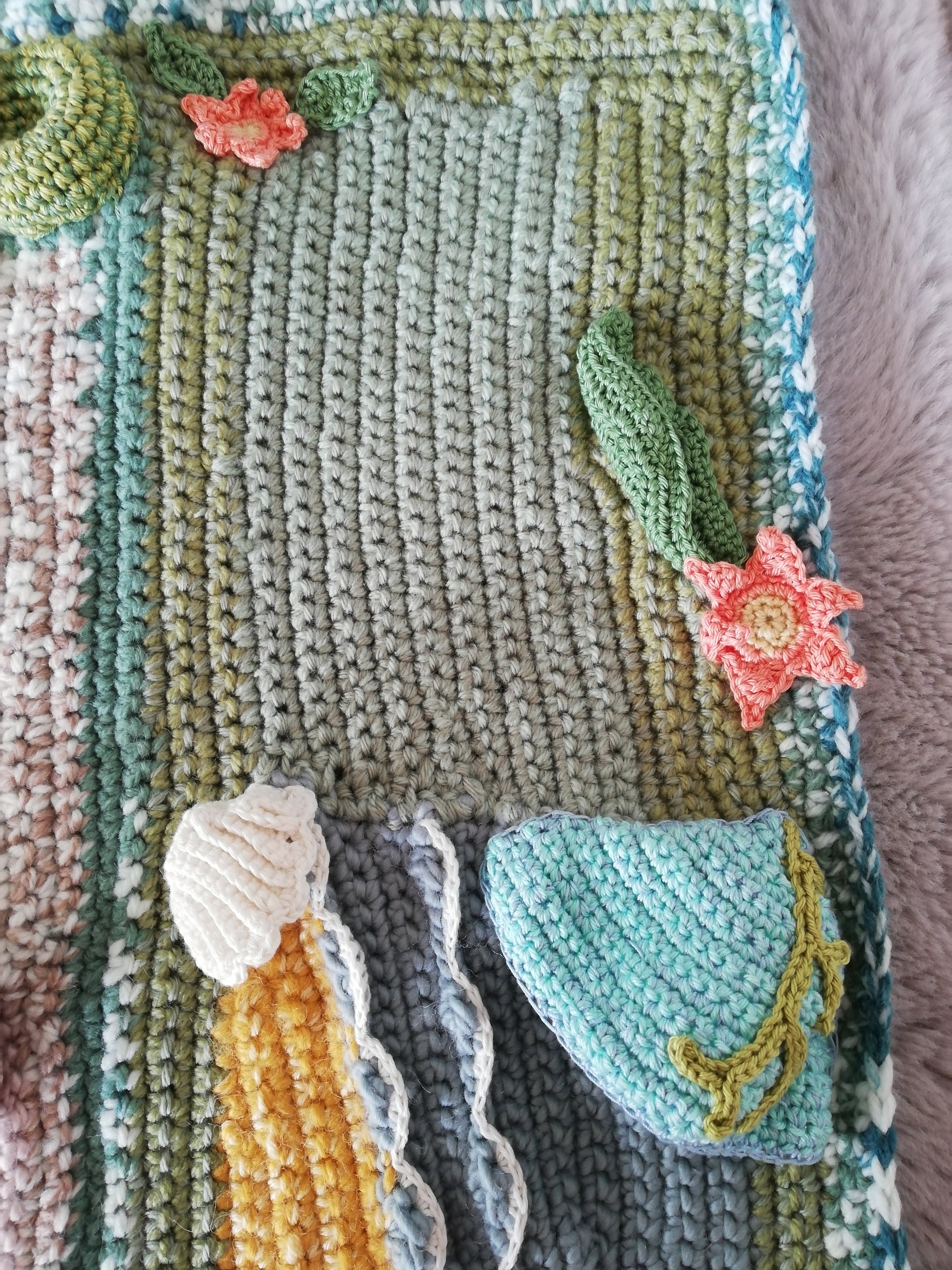 Landscape Crochet Playmat handmade - Etsy