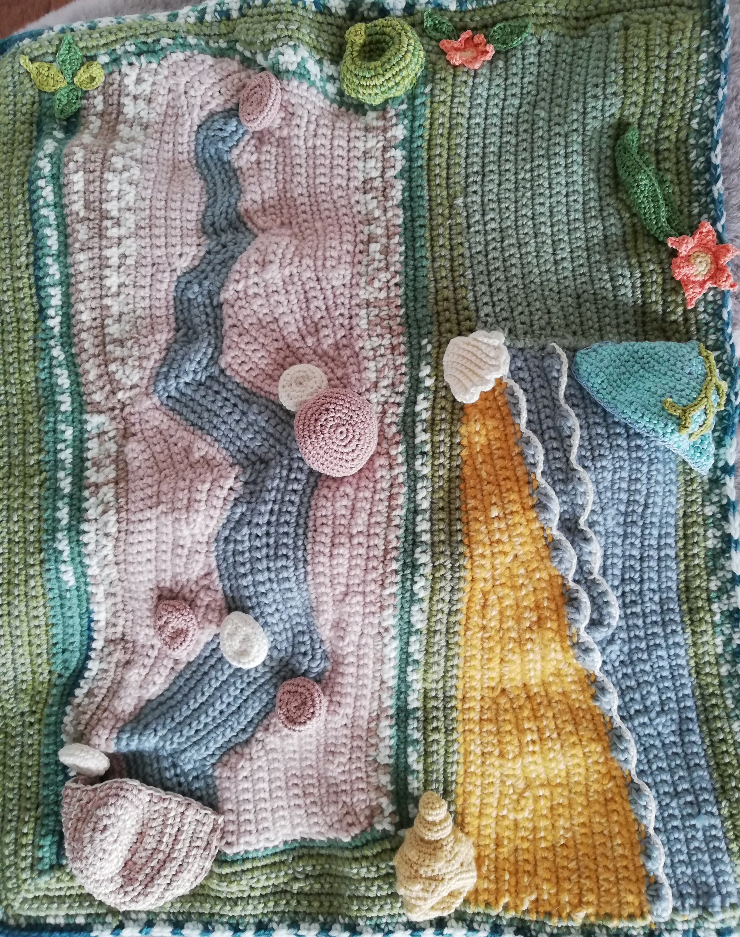 Landscape Crochet Playmat handmade - Etsy