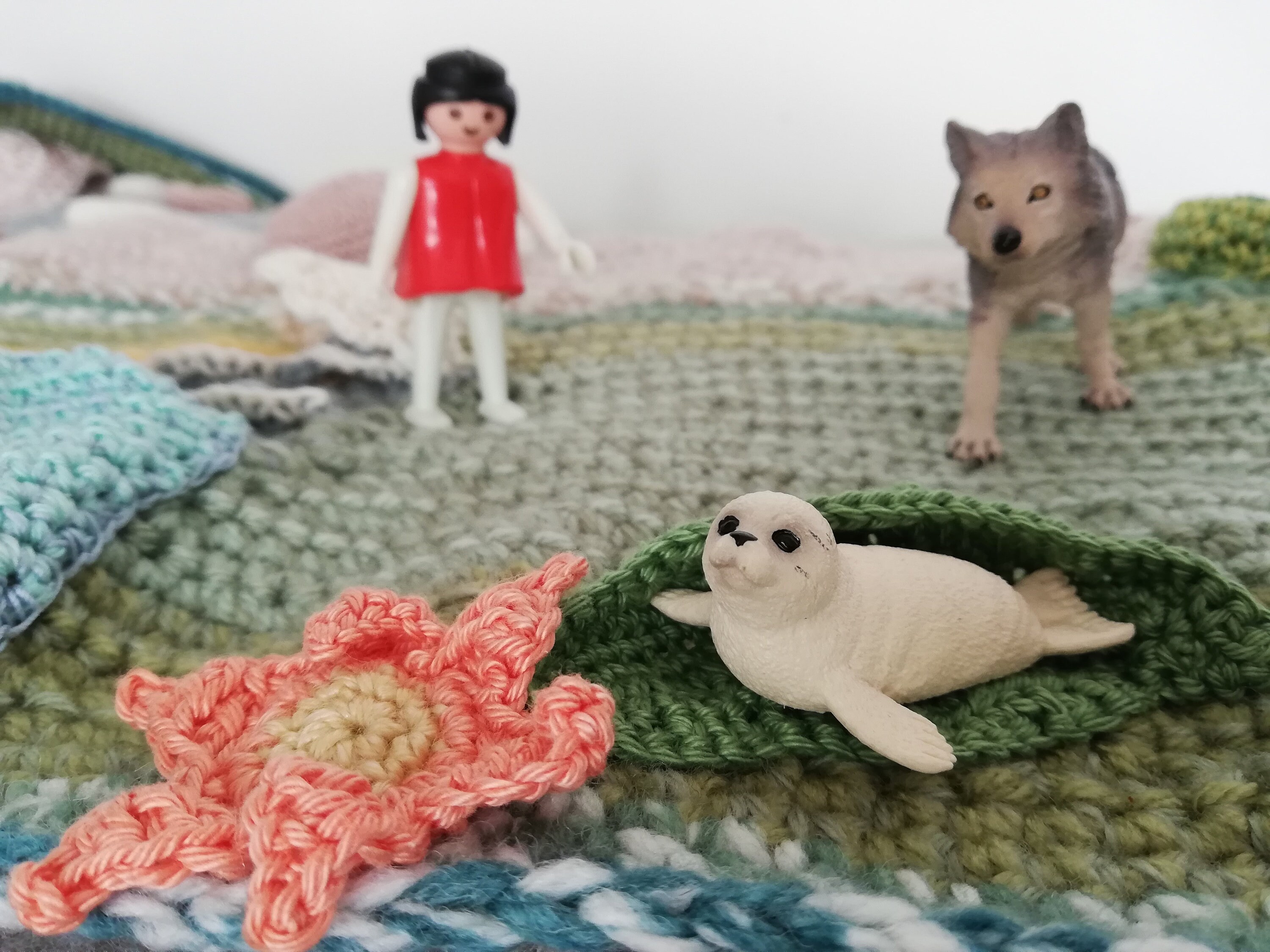 Landscape Crochet Playmat handmade - Etsy