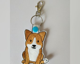 Corgi keychain | Etsy