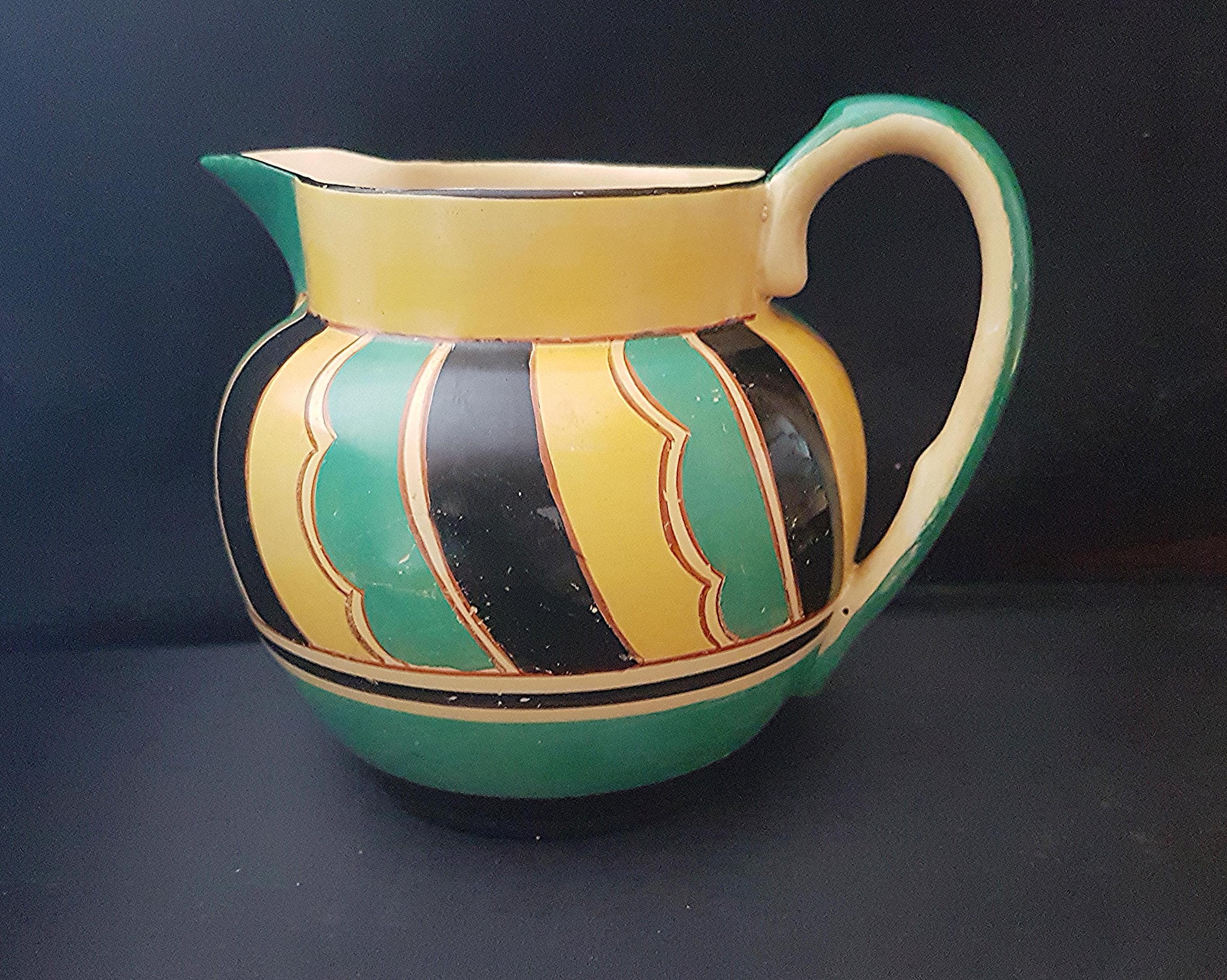 Edna Best Large Signed 1930's Art Deco Pearl Pottery Jug/pitcher for ...