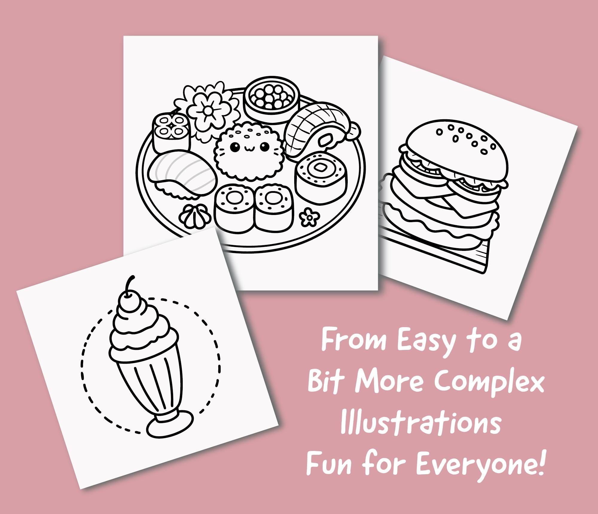 Printable Food & Sweets Coloring Pages (vol.2) | 15 Cozy Coloring Pages ...