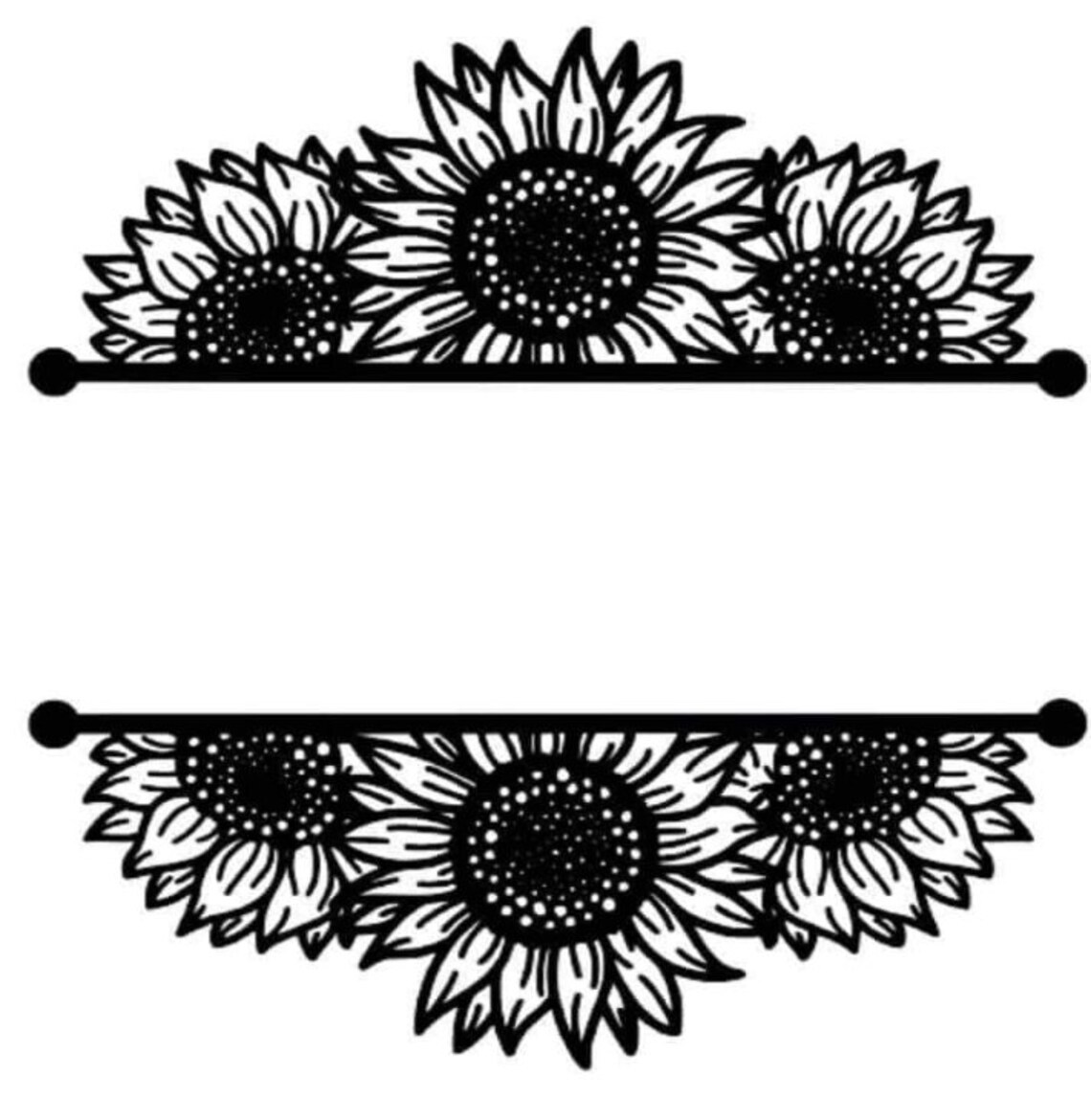 Customized Sunflowers SVG - Etsy