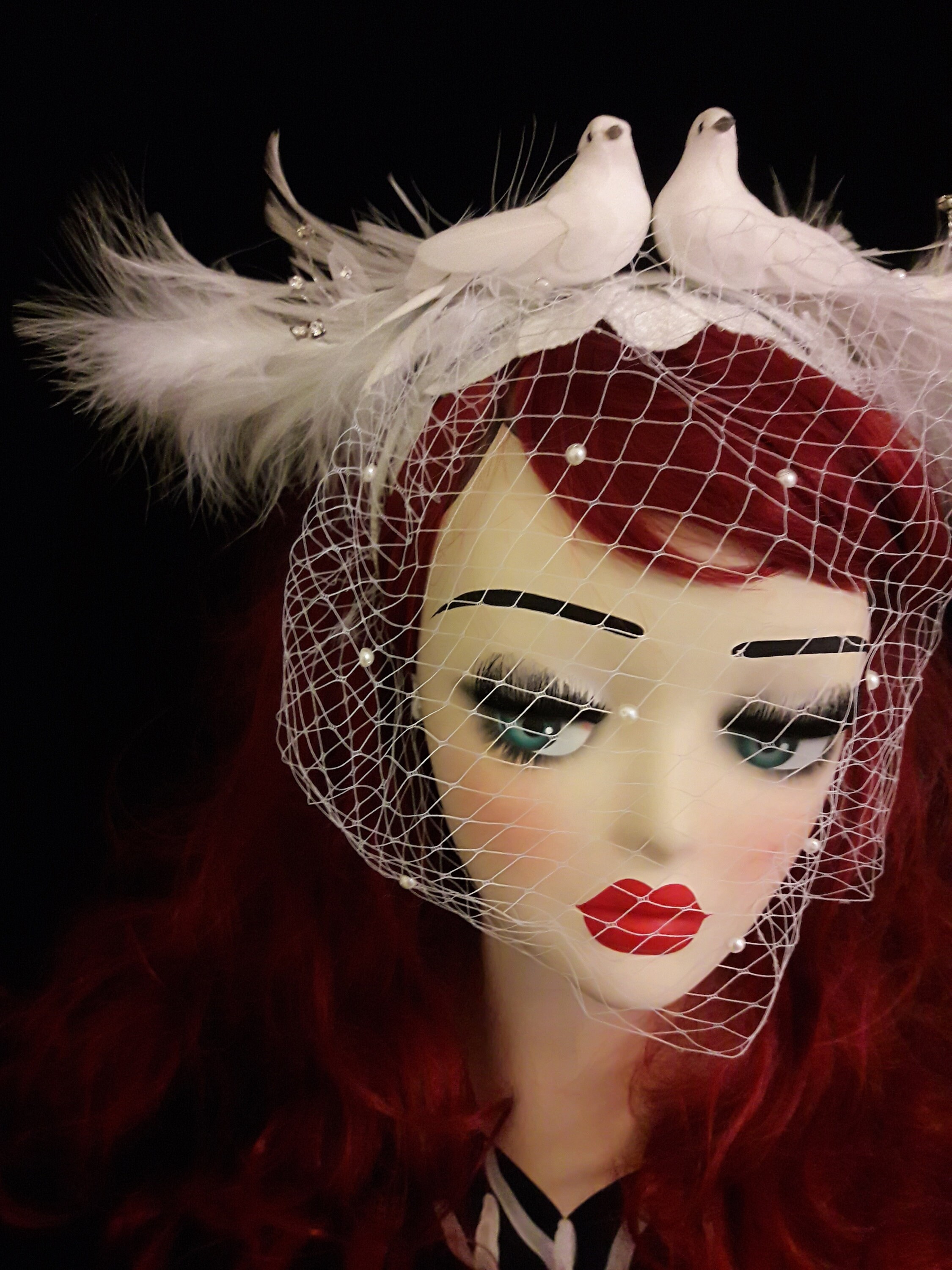 Bird Fascinator White Dove Fascinator White Feathered - Etsy