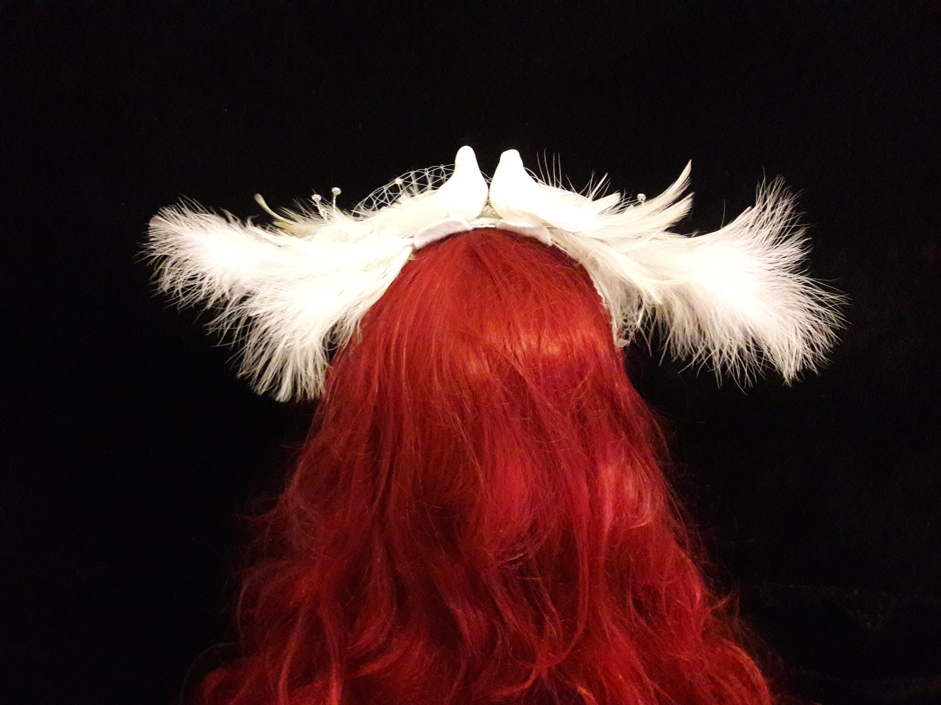 Bird Fascinator White Dove Fascinator White Feathered Headpiece Bespoke ...