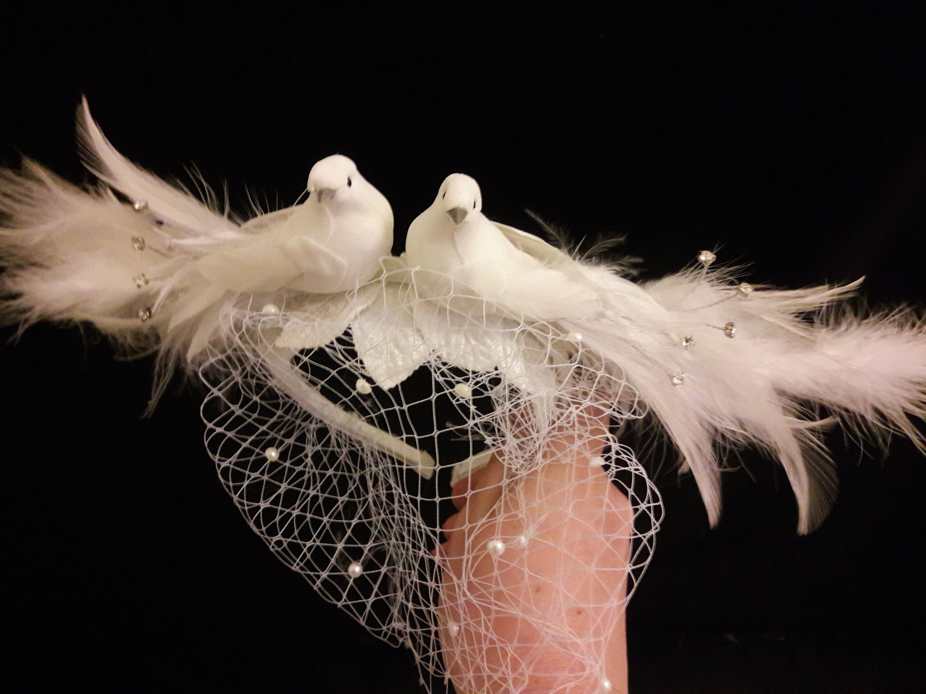 Bird Fascinator White Dove Fascinator White Feathered - Etsy
