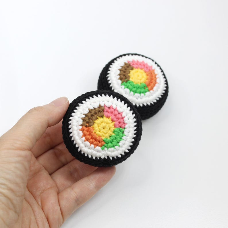 Amigurumi Gimbap Kimbap K-food Crochet Pattern (PDF Download, English ...