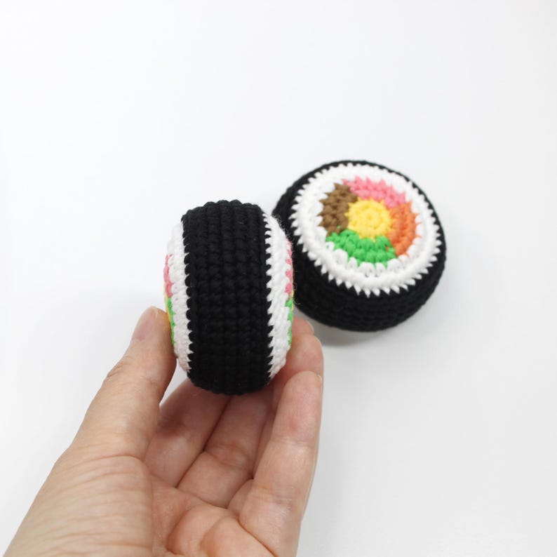 Amigurumi Gimbap Kimbap K-food Crochet Pattern (PDF Download, English ...