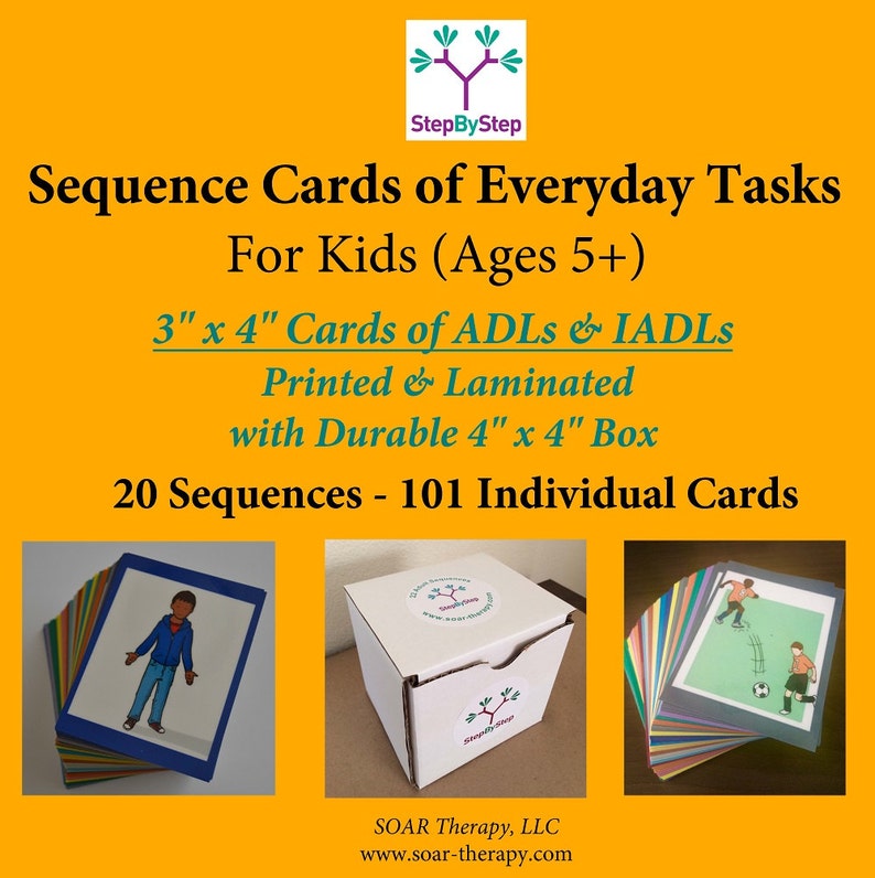 101 Sequence Cards Educational & Therapy for Kids - 20 Activities of ...