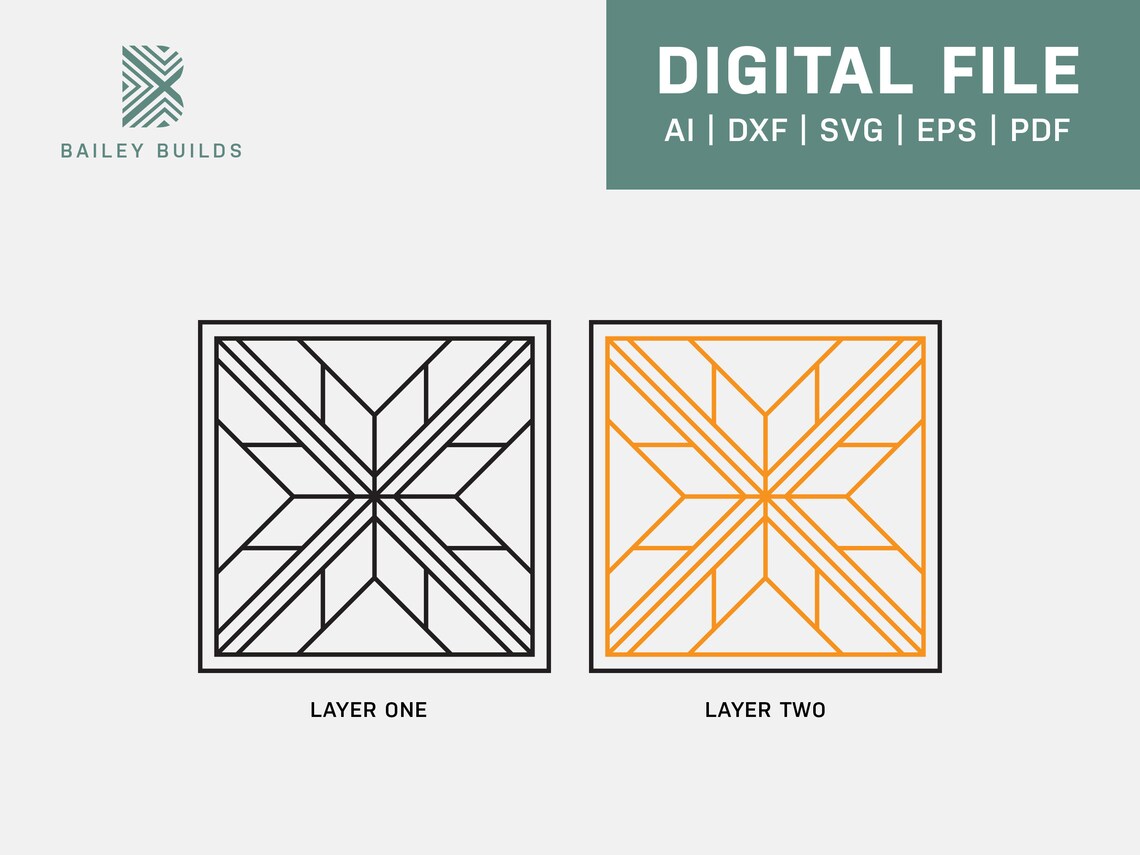 Mosaic 7 Wood Digital File Download DIY Decor Single Design - Etsy