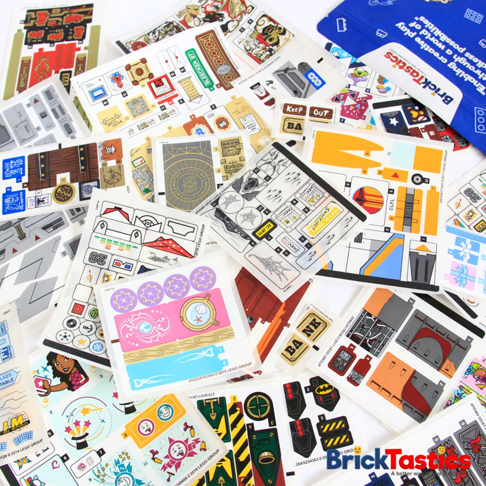 LEGO Sticker Creativity Pack All Theme Mix, 7 Sheets per Pack, Lucky ...