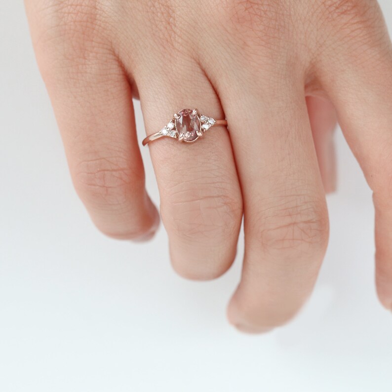 Oregon Sunstone Diamond Ring Sienna Sunstone Ring Diamond - Etsy