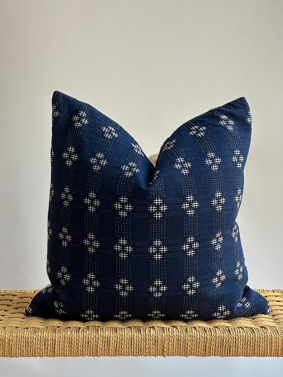 Indigo Hmong Pillow Cover: Vintage Batik, Bohemian Decor - Etsy