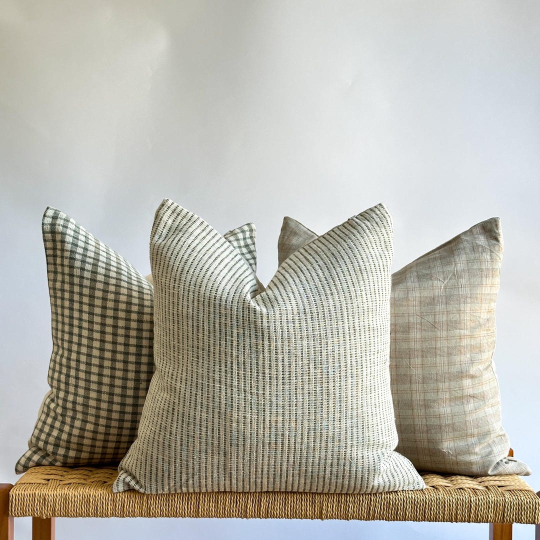 3 Neutral Boho Pillow Set, Beige Sofa Pillow, Decorative Pillow, Home ...