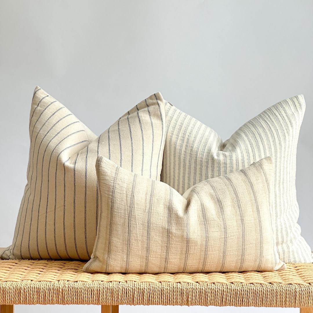 3 Neutral Boho Pillow Set, Beige Sofa Pillow, Decorative Pillow, Home ...