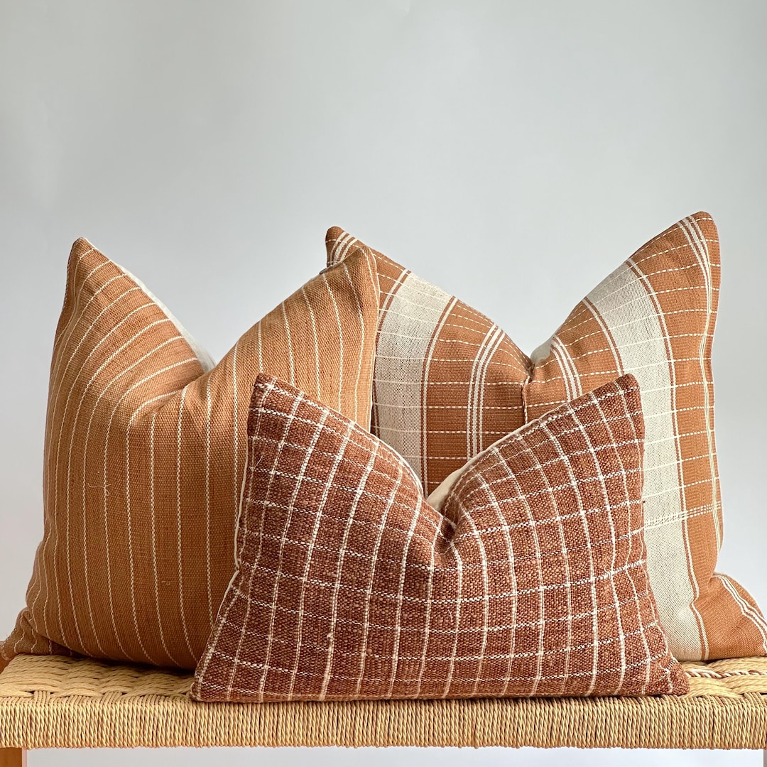 3 Neutral Boho Pillow Set, Beige Sofa Pillow, Decorative Pillow, Home ...