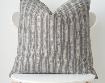 Gray Striped Pillow Cover | Etsy