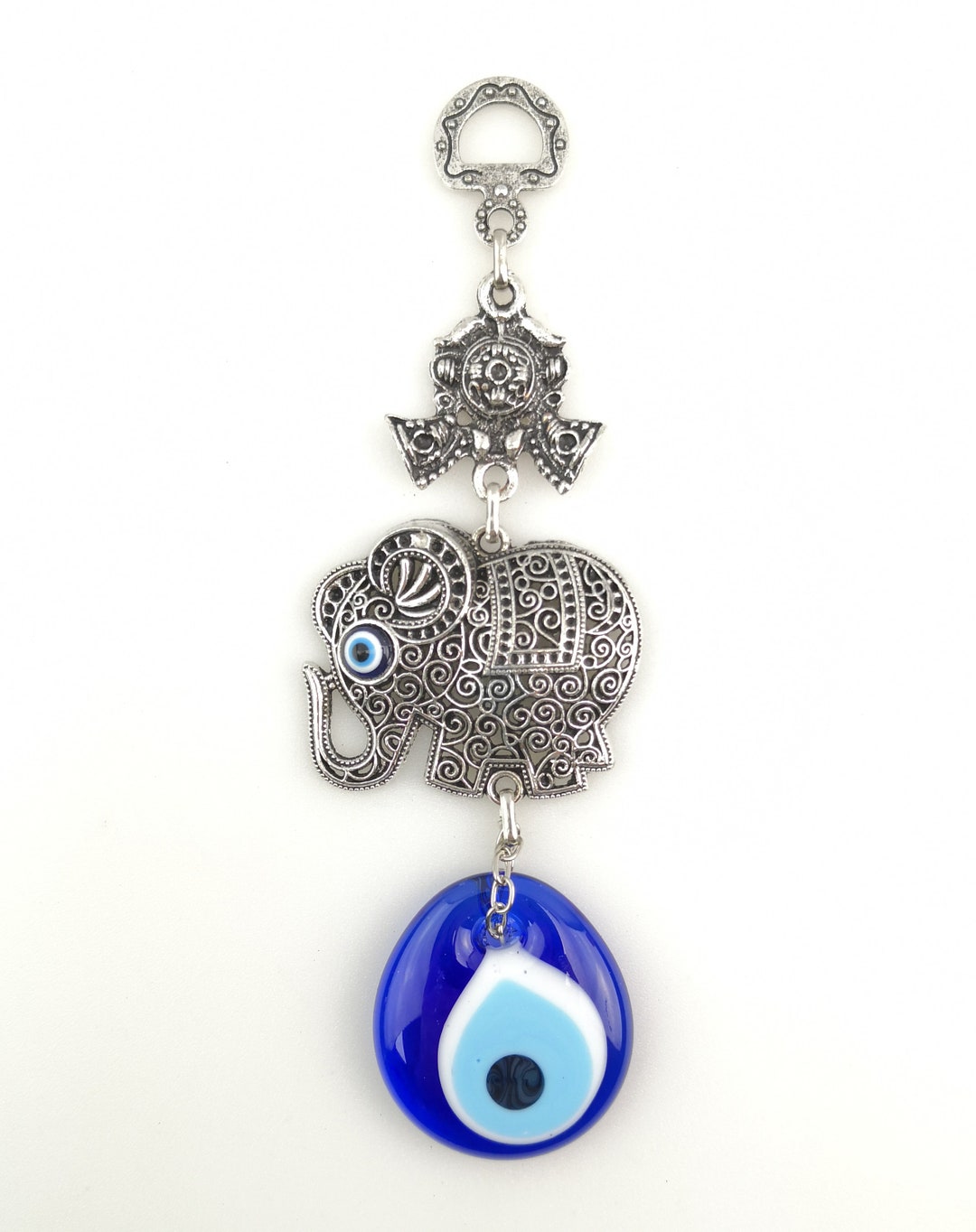 Handmade Wall Hanging Elephants - Evil Eye - Nazar Alloy - Lucky Eye - Etsy