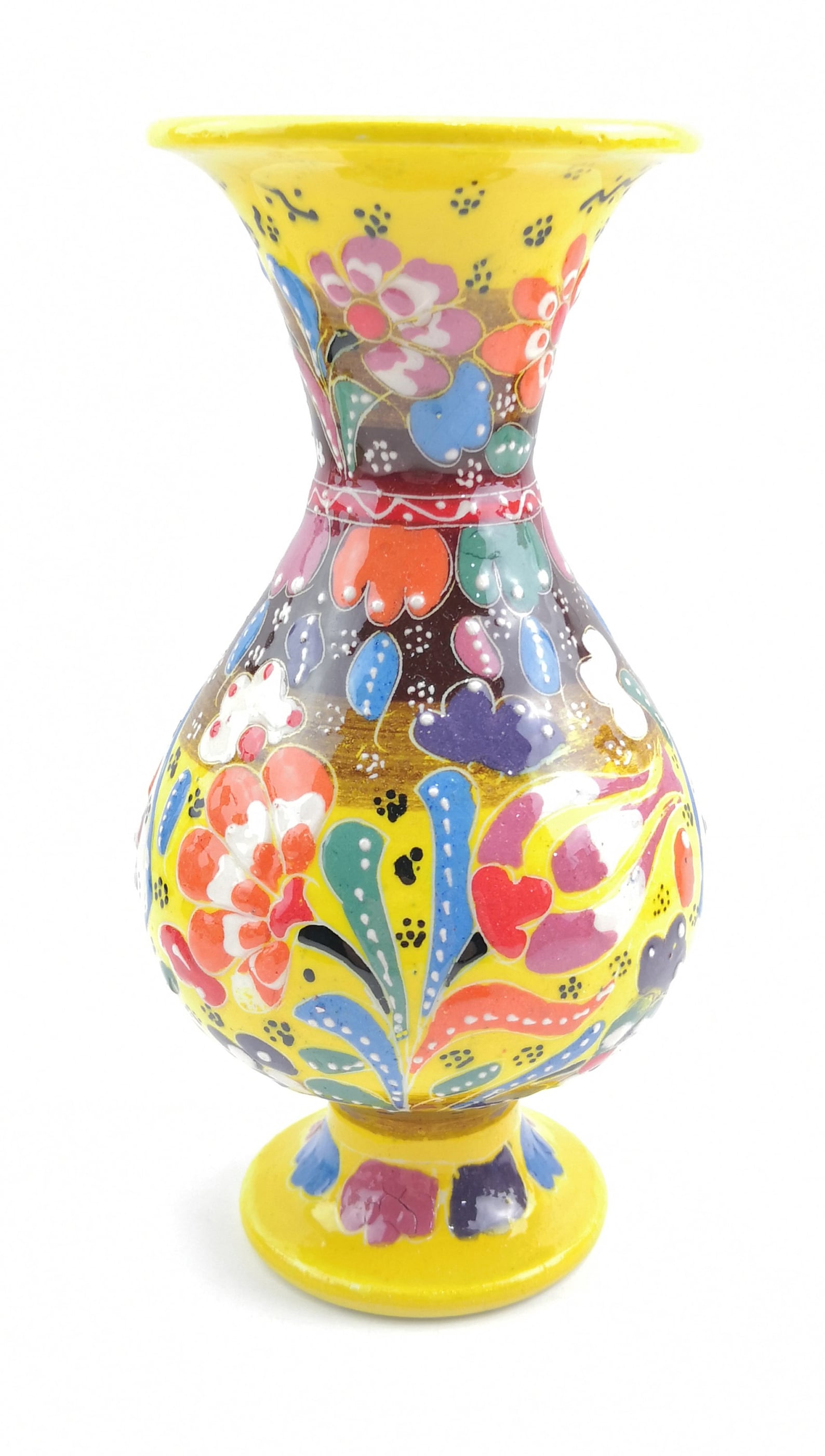 Hand Painted Ceramic Vase - Various Colors of Ottoman Tulip and Flower ...