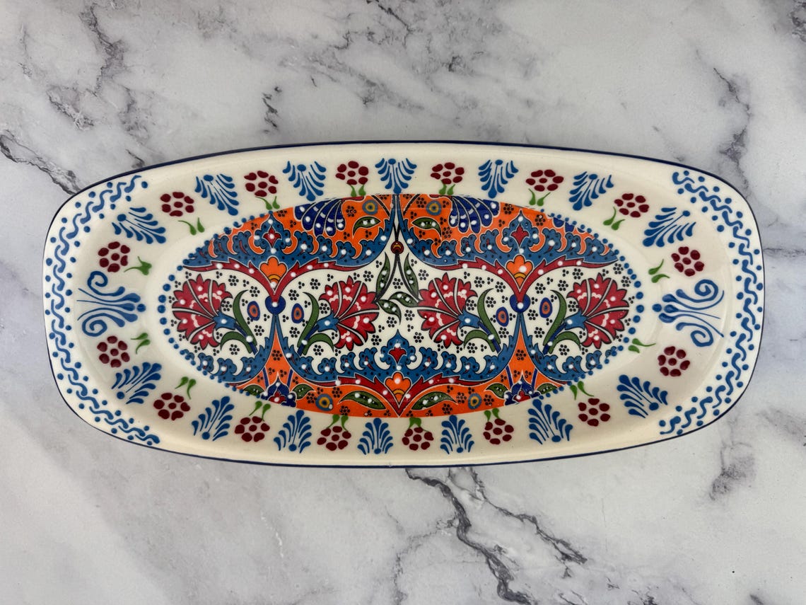 Ceramic Serving Dish - Turkish Pottery - Serving Plates - Etsy